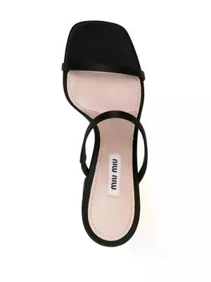 Miu Miu Open-toe Satin Sandals