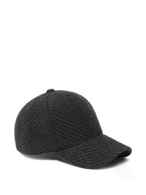 Manière De Voir Textured Twill Baseball Cap - Black