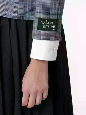 Maison Kitsuné Plaid-check Single-breasted Blazer
