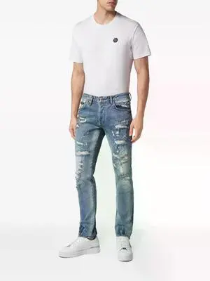 Philipp Plein Paint Splatter Straight-leg Jeans