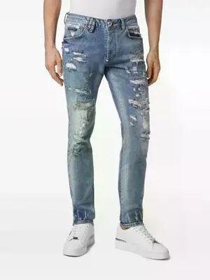 Philipp Plein Paint Splatter Straight-leg Jeans