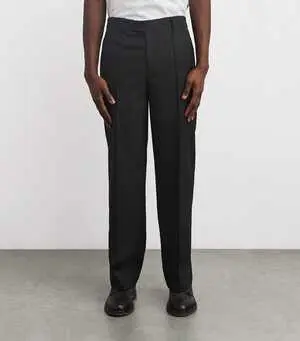ABOUT:BLANK Everyday Pleated Wide-leg Trousers - Black