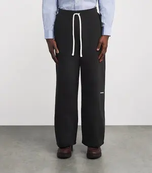 ABOUT:BLANK Cotton Logo Wide-leg Sweatpants