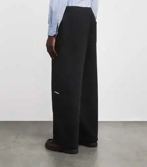 ABOUT:BLANK Cotton Logo Wide-leg Sweatpants