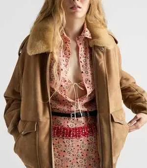 Prada Stretch-silk Georgette Floral Mini Skirt