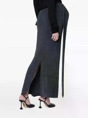 ENTIRE STUDIOS Ribbed-knit Long Skirt