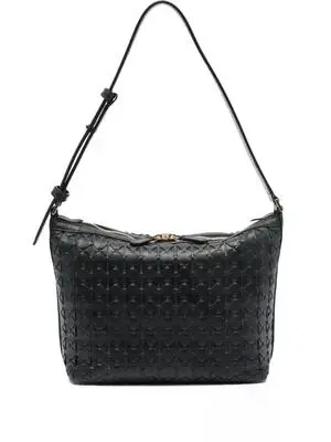 SERAPIAN Small Mosaico Shoulder Bag - Black
