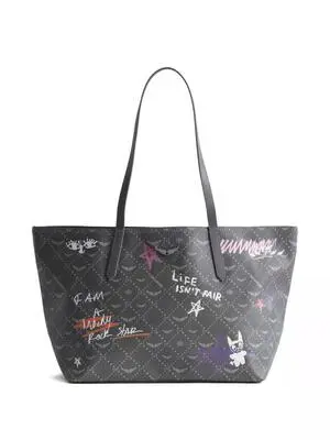 Zadig&Voltaire Z Shopper Monogram Tote Bag - Grey
