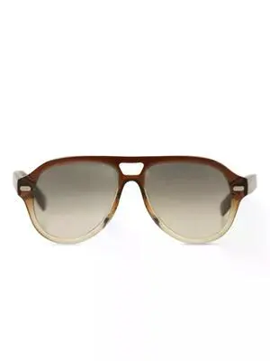 Brunello Cucinelli Pilot Sunglasses - Brown