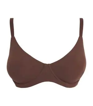 SKIMS Fits Everybody Unlined Demi Bra Brown