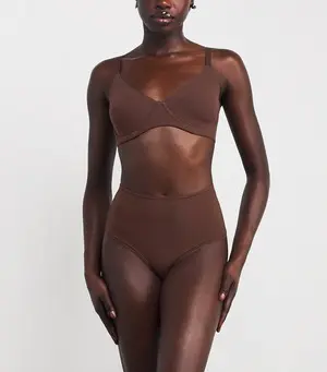 SKIMS Fits Everybody Unlined Demi Bra - Brown