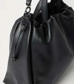 Brunello Cucinelli Leather Mellow Bucket Bag