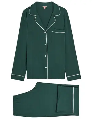 Eberjey Gisele Jersey Pyjama Set - Green