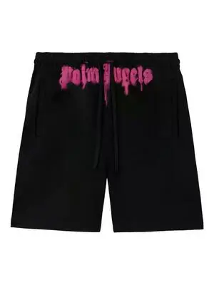 Palm Angels Sprayed Logo Shorts