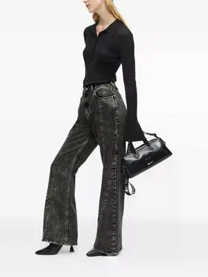 Karl Lagerfeld High-rise Flared Jeans - Grey