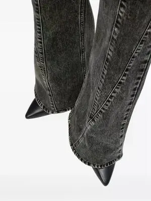 Karl Lagerfeld High-rise Flared Jeans - Grey