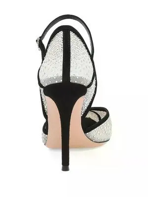 GIANVITO ROSSI D'orsay Embellished Heeled Pumps - White