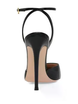GIANVITO ROSSI 115mm Cara Ankle-strap Heeled Pumps - Black