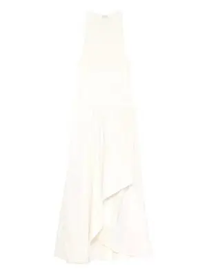 ST. AGNI Asymmetric Maxi Dress - Neutrals
