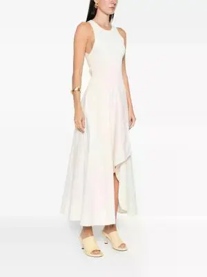 ST. AGNI Asymmetric Maxi Dress - Neutrals