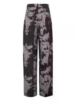 Fendi Animal-print Five-pocket Jeans