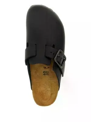 BIRKENSTOCK Boston Wb Buckle Mules - Black