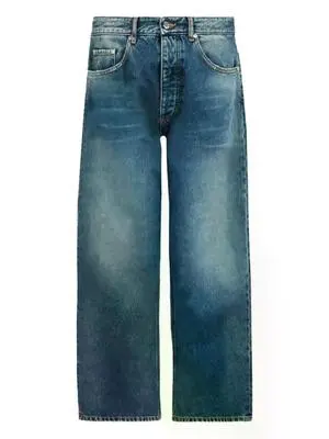 ICON DENIM LOS ANGELES Washed Straight-leg Jeans