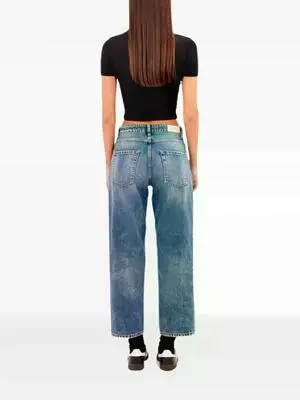 ICON DENIM LOS ANGELES Washed Straight-leg Jeans