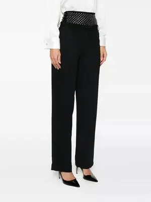 SIMONA CORSELLINI Embellished High-waisted Trousers