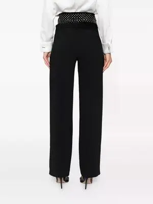 SIMONA CORSELLINI Embellished High-waisted Trousers