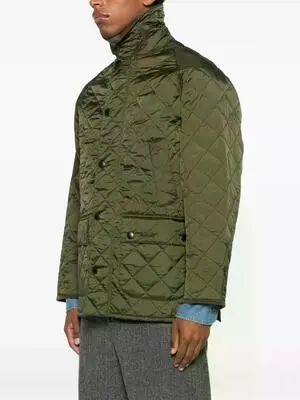Barbour Quilted Corduroy-collar Coat - Green