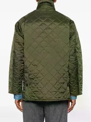 Barbour Quilted Corduroy-collar Coat - Green