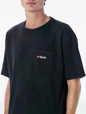Rhude Chest-pocket Graphic T-shirt - Black