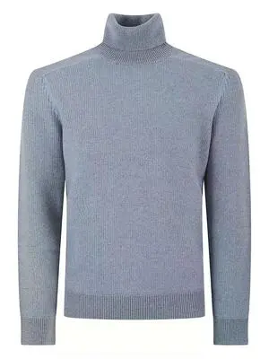 Zegna Roll-neck Sweater - Blue