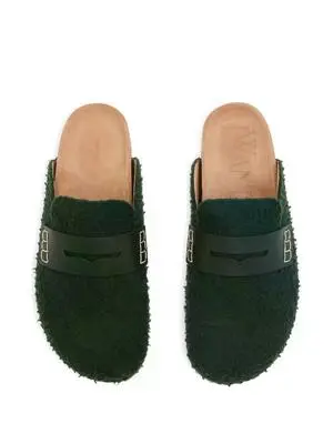 JW Anderson Felt Loafers - Green