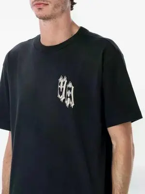 Rvca Skull-graphic T-shirt - Black