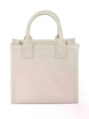 MC2 SAINT BARTH Mini Vanity Leather Tote Bag - Neutrals