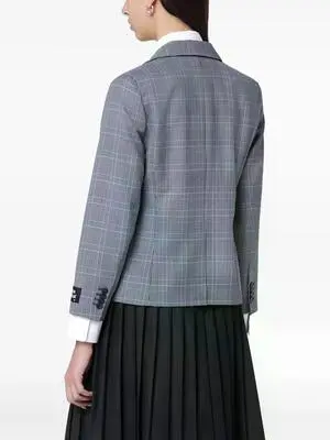 Maison Kitsuné Plaid Single-breasted Blazer