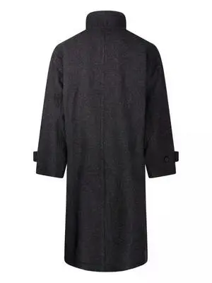 COOR Buttoned Stand-collar Single-breasted Coat