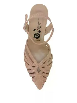 LA ROSE Ankle-strap Leather Sandals