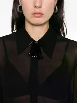 SIMONA CORSELLINI Beaded Panel Shirt