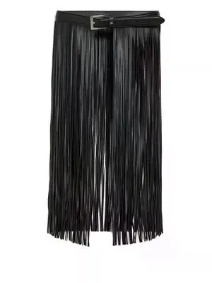 Karl Lagerfeld K/autograph Fringe Belt - Black