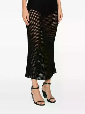 Simkhai Crochet-effect Midi Skirt
