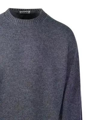 COOR Ribbed Crew-neck Wool Sweater