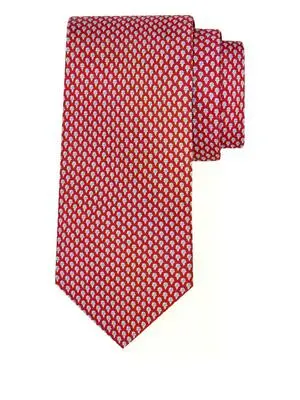 FERRAGAMO Patterned Tie - Red