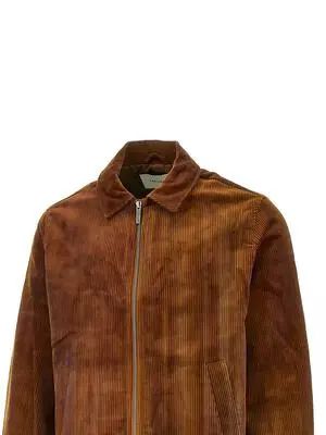 LES DEUX Zip-up Corduroy Jacket
