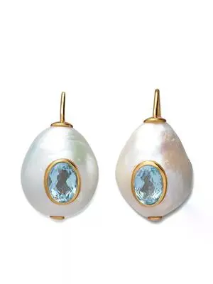 LIZZIE FORTUNATO Pablo Pearl Drop Earrings