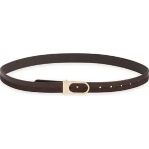 Nordstrom Ellison Leather & Suede Belt Ground Coffee