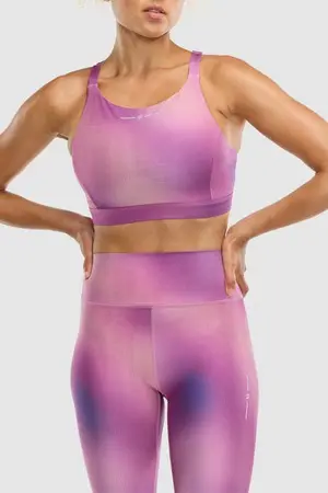 PELOTON Endurance Light High Neck Bra - Ombre Dot