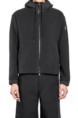 Moncler Zip Up Cardigan - Black